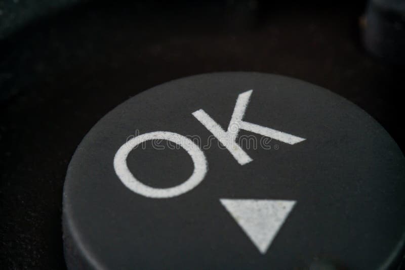 Extreme Closeup of a Ok Button on TV Remote Stock Photo - Image of ...