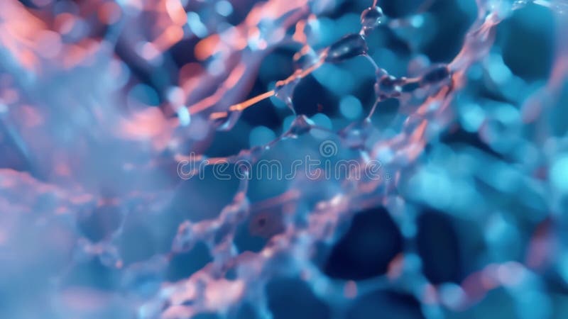 An Extreme Closeup of a Small Section of the Polymer Revealing Its ...