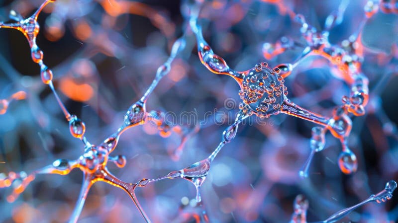 An Extreme Closeup of a Small Section of the Polymer Revealing Its ...