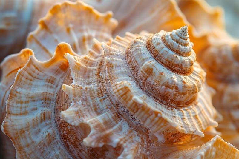 Extreme Closeups Seashells Macro Stock Illustration - Illustration of ...