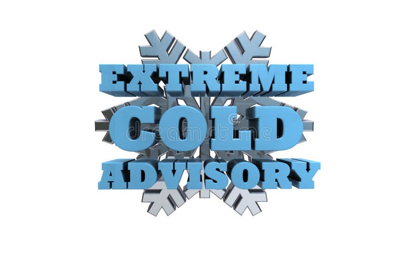 Extreme Cold Warning Sign Sphere Stock Illustration - Illustration of ...