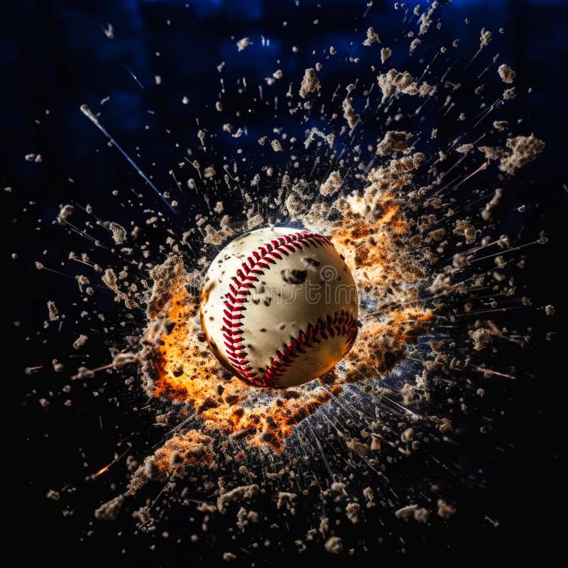 Baseball Exploding Stock Illustrations – 116 Baseball Exploding Stock ...