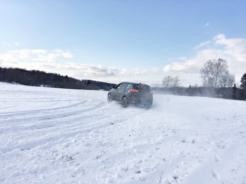 Extreme drift in winter stock photo. Image of winter - 110534852