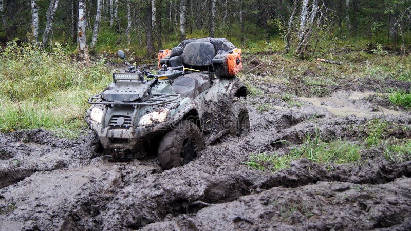 Extreme driving ATV. stock photo. Image of excitement - 44682762