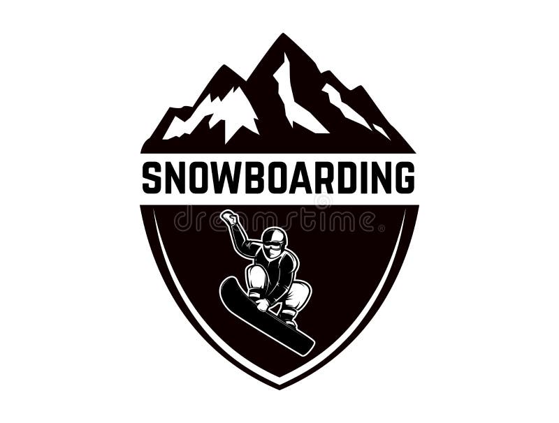 Extreme. Emblem with Snowboarder. Design Element for Logo, Label ...