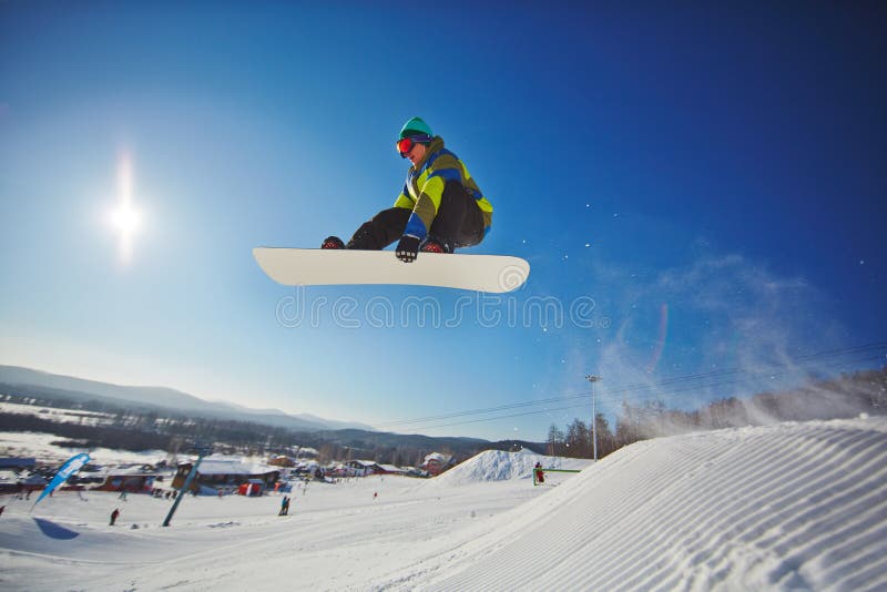 Extreme fly stock photo. Image of snowboarder, adrenaline - 77972398