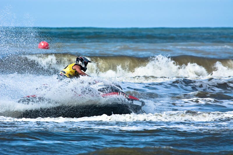 Jet ski action stock image. Image of silhouette, outdoor - 4660301