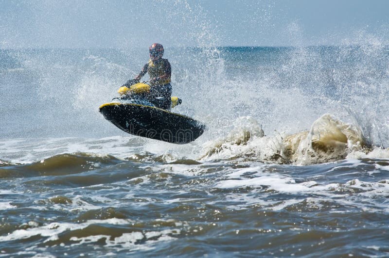 Extreme Jet-ski Watersports Stock Image - Image of boating, lake: 2820973