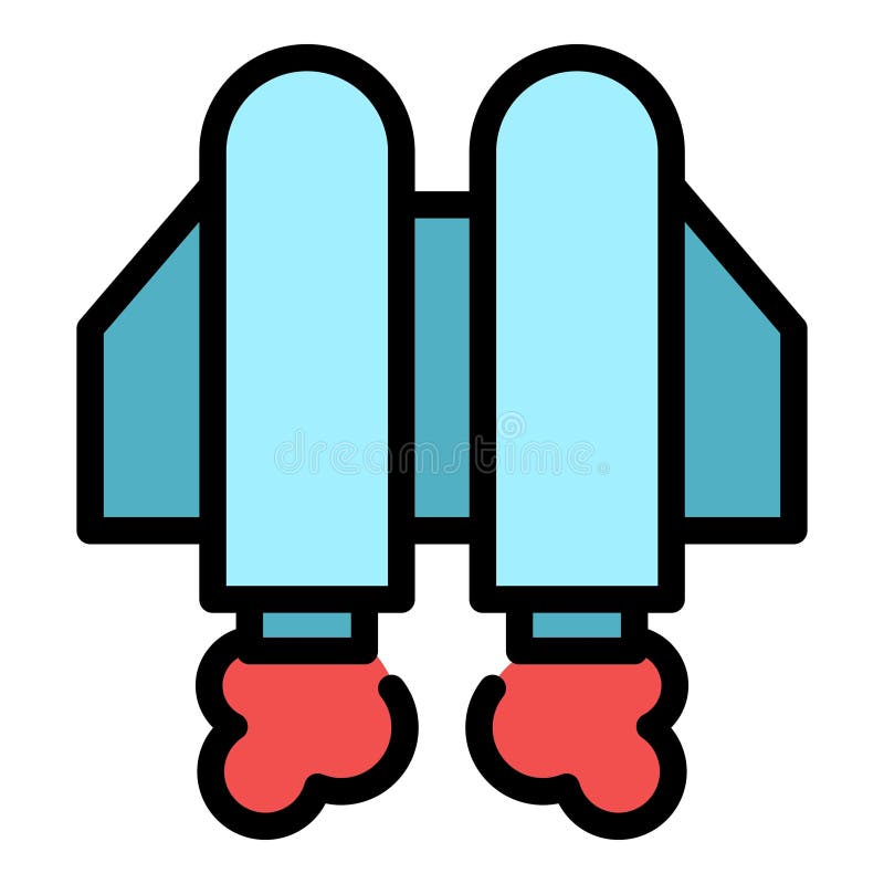 Extreme Jetpack Icon Vector Flat Stock Vector - Illustration of jetpack ...
