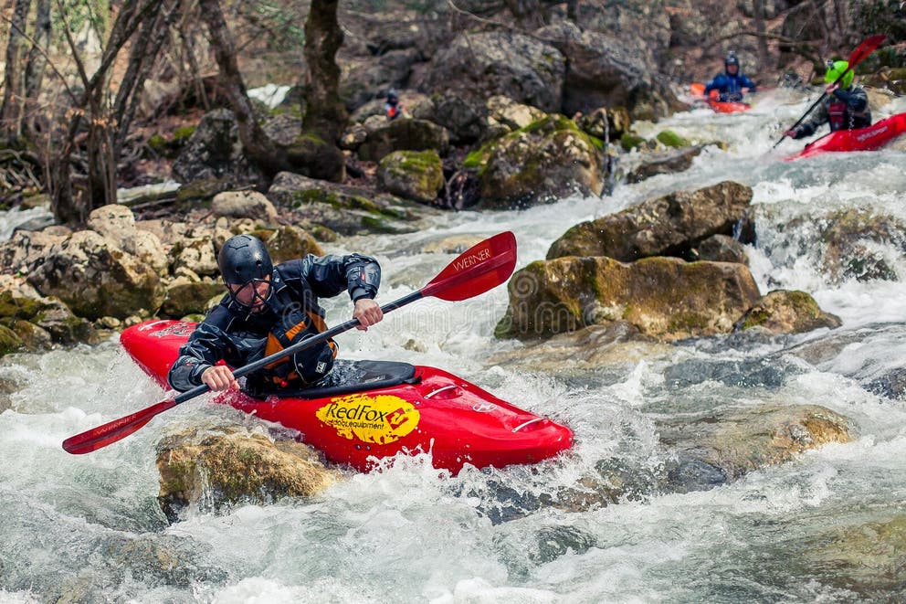 Extreme kayaking editorial image. Image of spray, sport - 24097890