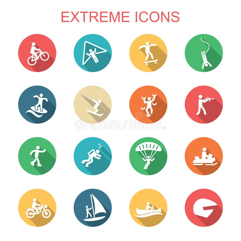 Extreme icons stock vector. Illustration of board, skiing - 39595983
