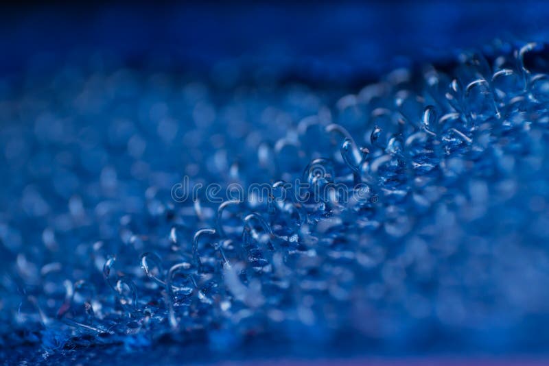 Extreme Macro of a Blue Velcro Texture, Abstract Background Stock Photo ...