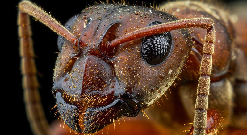 Extreme Macro Photograph of Ant Face, High Detail Insect Close Up Stock ...
