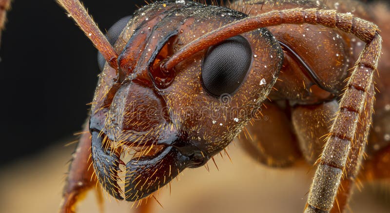 Extreme Macro Photograph of Ant Face, High Detail Insect Close Up Stock ...