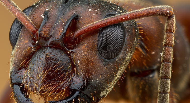 Extreme Macro Photograph of Ant Face, High Detail Insect Close Up Stock ...