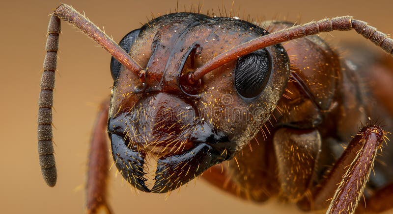 Extreme Macro Photograph of Ant Face, High Detail Insect Close Up Stock ...