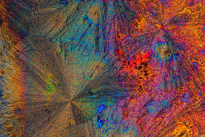 Extreme Macro Photograph of Vitamin C Crystals Forming Abstract Modern ...