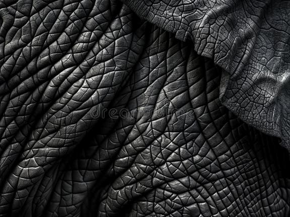 Extreme Macro Shot of Elephant Hide Texture Stock Illustration ...