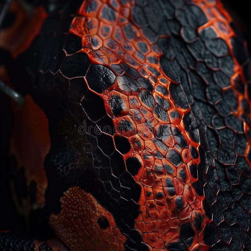 Extreme Macro Shot of Poisonous Frog Skin Texture Stock Illustration ...