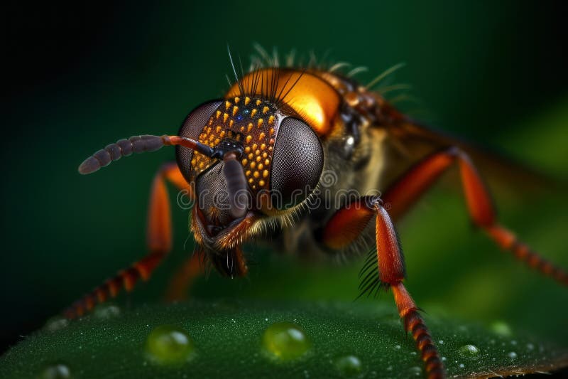 Extreme Macro, Very Sharp and Detailed Insect Closeup, AI Generated ...
