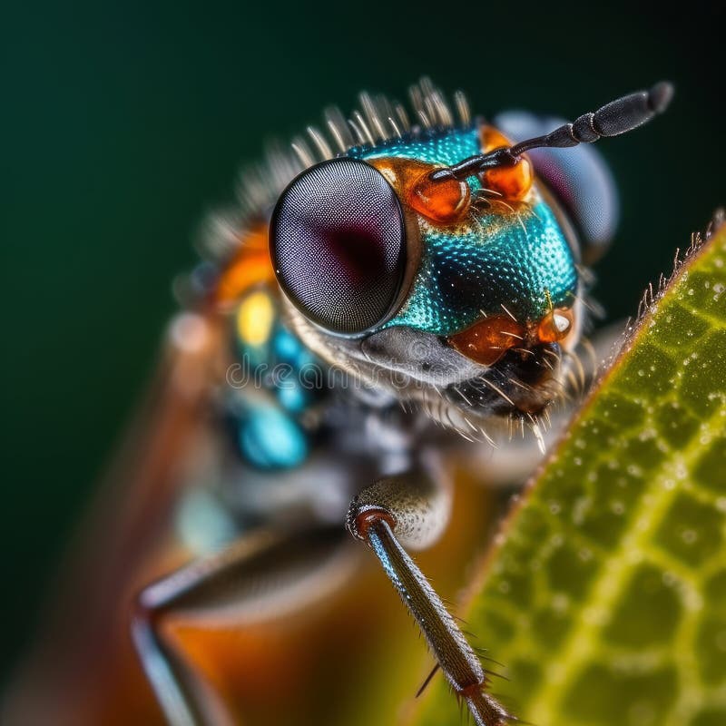 Extreme Macro, Very Sharp and Detailed Insect Closeup, AI Generated ...