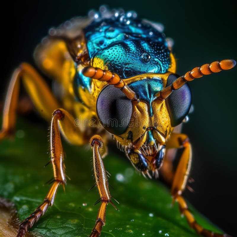 Extreme Macro, Very Sharp and Detailed Insect Closeup, AI Generated ...