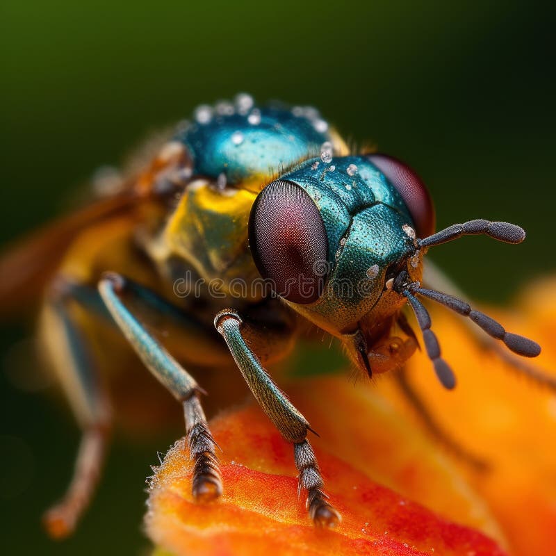 Extreme Macro, Very Sharp and Detailed Insect Closeup, AI Generated ...