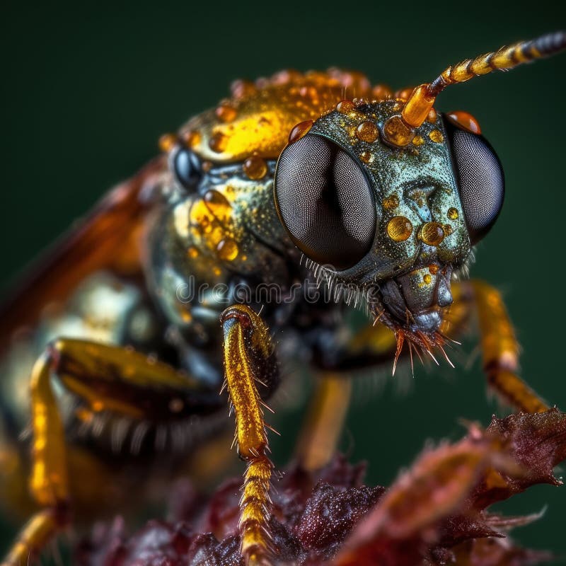Extreme Macro, Very Sharp and Detailed Insect Closeup, AI Generated ...