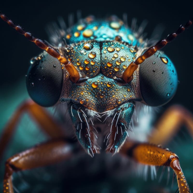 Extreme Macro, Very Sharp and Detailed Insect Closeup, AI Generated ...