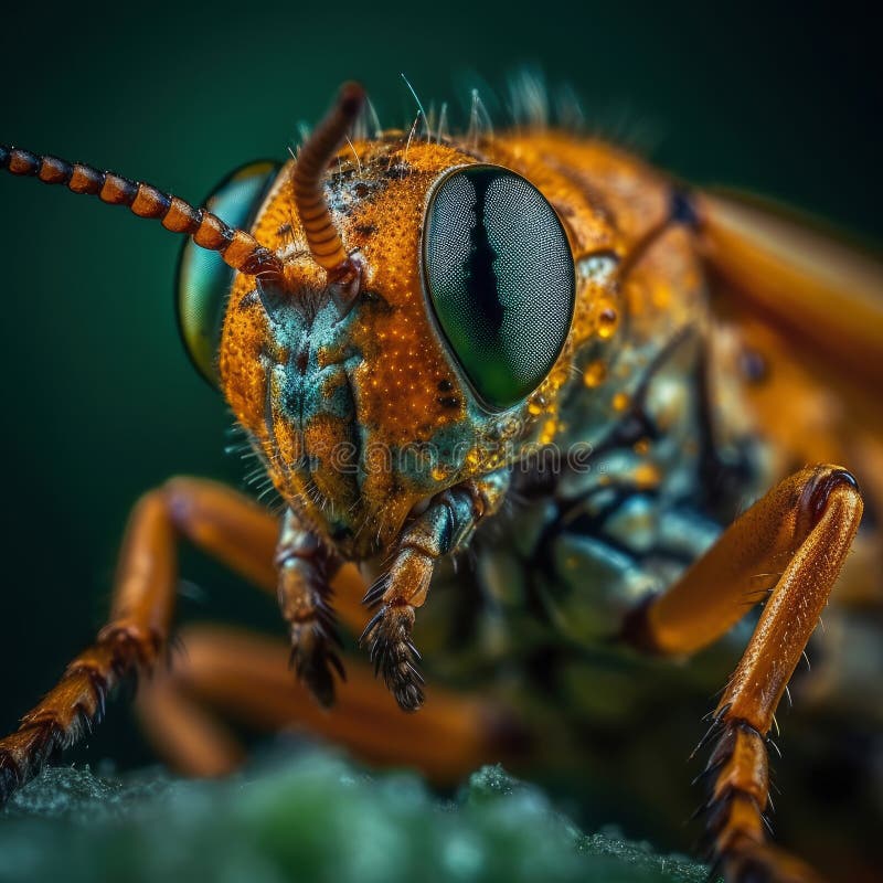 Extreme Macro, Very Sharp and Detailed Insect Closeup, AI Generated ...