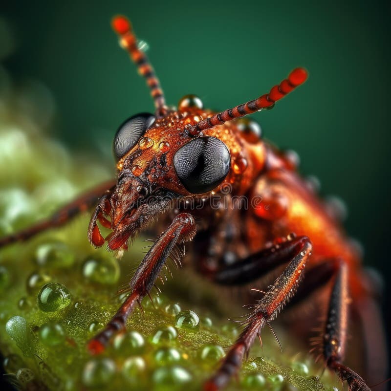 Extreme Macro, Very Sharp and Detailed Insect Closeup, AI Generated ...