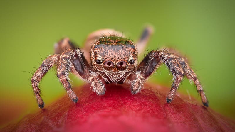 Extreme Magnification - Jumping Spider Stock Photo - Image of colorful ...