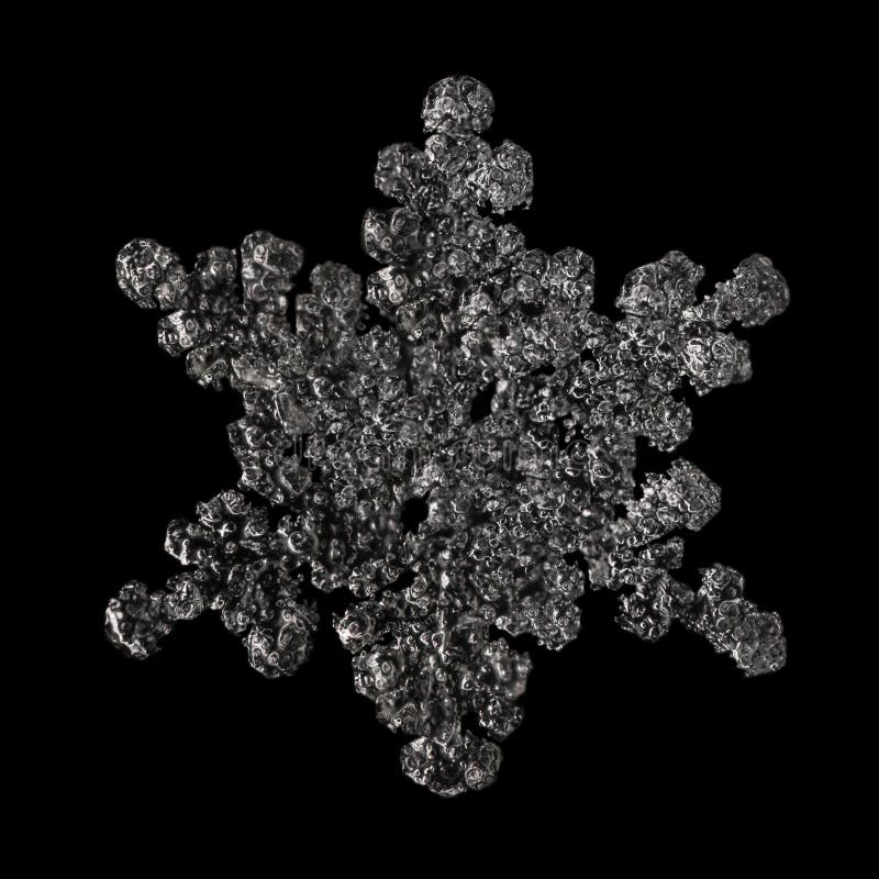 Extreme Magnification - Real Snowflake Stock Photo - Image of beautiful ...