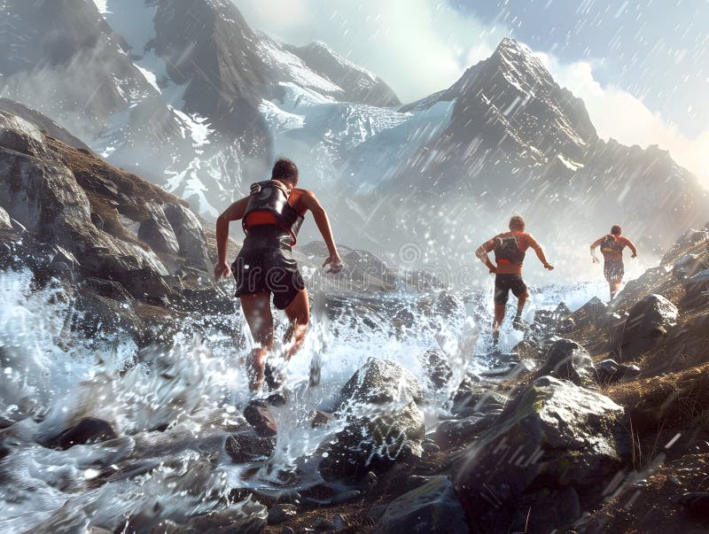 Extreme Obstacle Race through Rugged Mountainous Terrain Dynamic ...