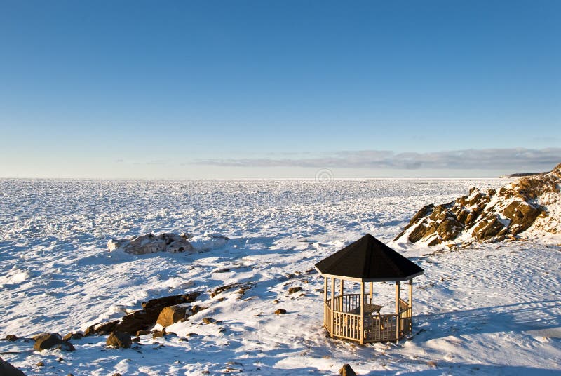 Extreme Picnic stock image. Image of calm, cliff, background - 12267895