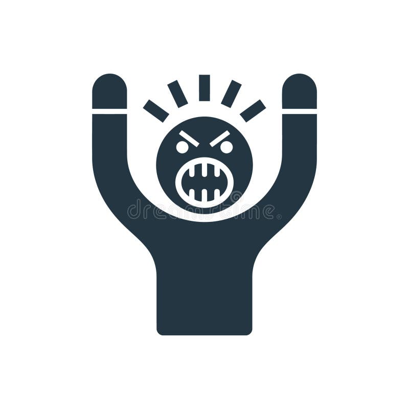 Extreme Rage Expression Icon Stock Vector - Illustration of anger ...