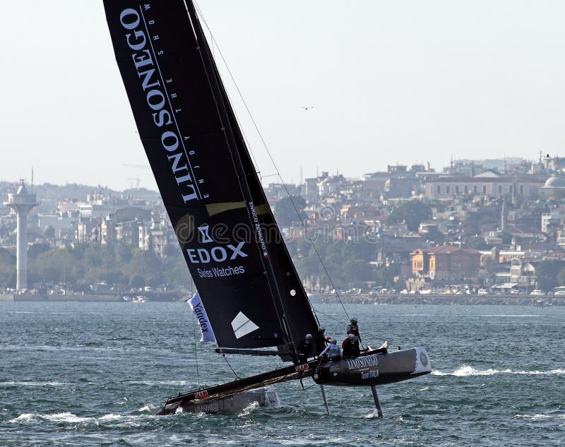 Extreme Sailing 2015 Istanbul Editorial Photography - Image of extreme ...