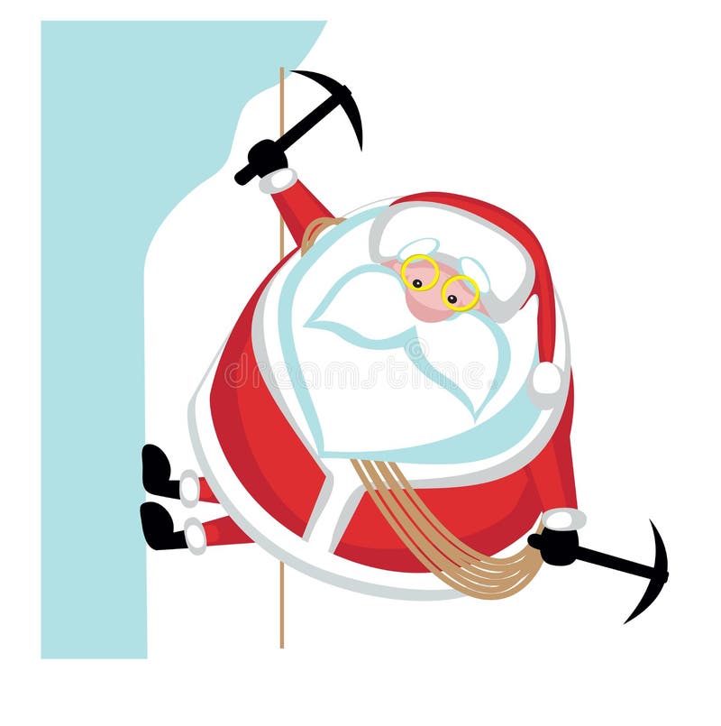 Santa Rock Climbing Stock Illustrations – 15 Santa Rock Climbing Stock ...