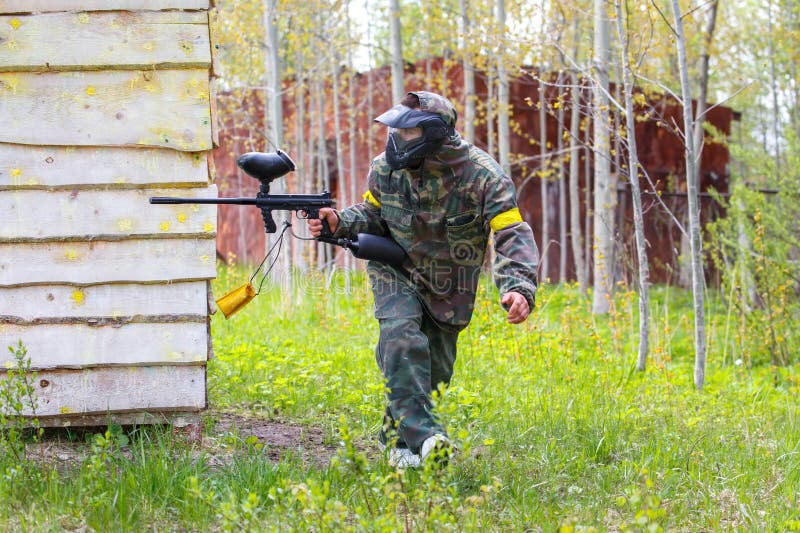 Extreme Shooting while Moving Forward Stock Image - Image of green ...