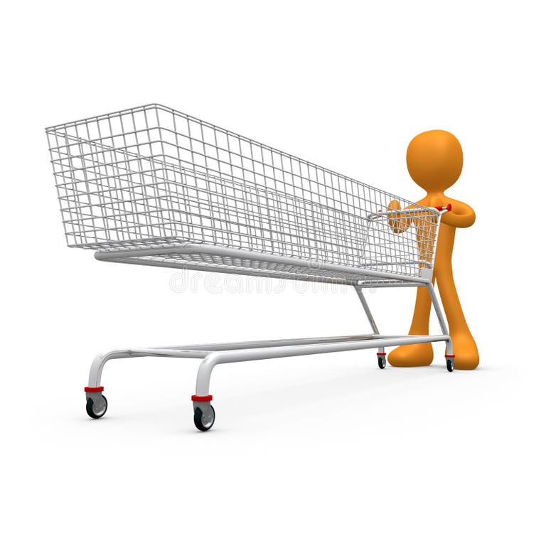 Extreme Shopping stock illustration. Illustration of large - 4233285