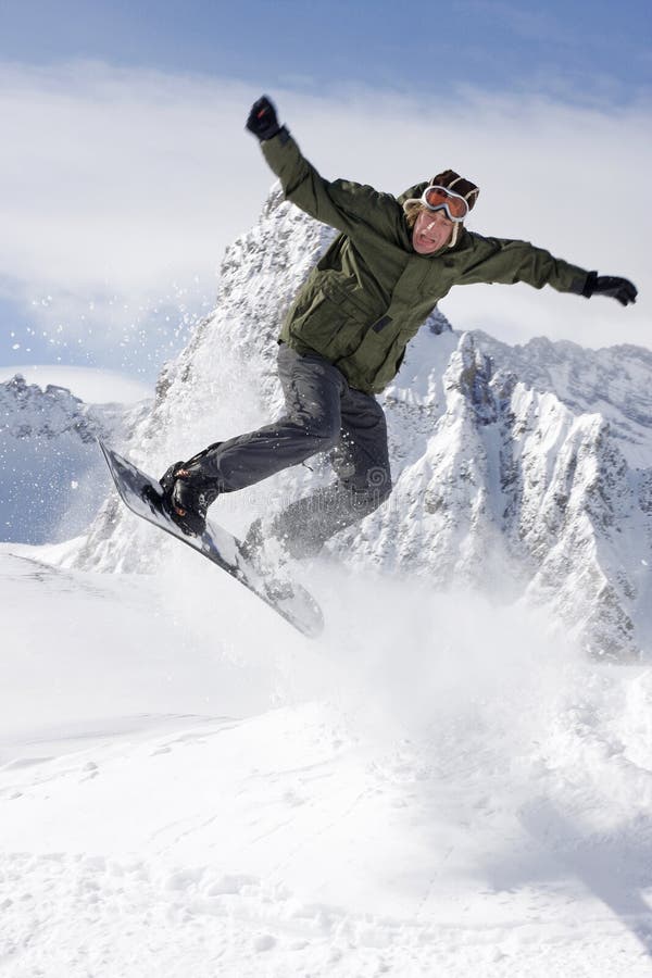 Extreme snowboarding stock photo. Image of mountains, fast - 4773588