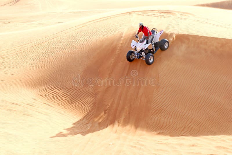 Extreme Sport. ATV on the Sand Dunes Editorial Image - Image of dust ...