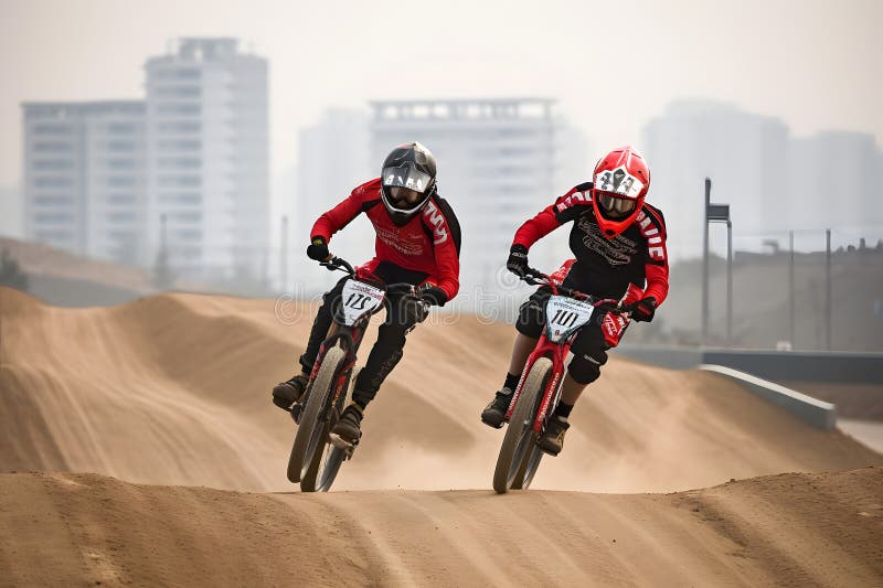 Extreme Sport BMX Racing at Daytime, Neural Network Generated Image ...