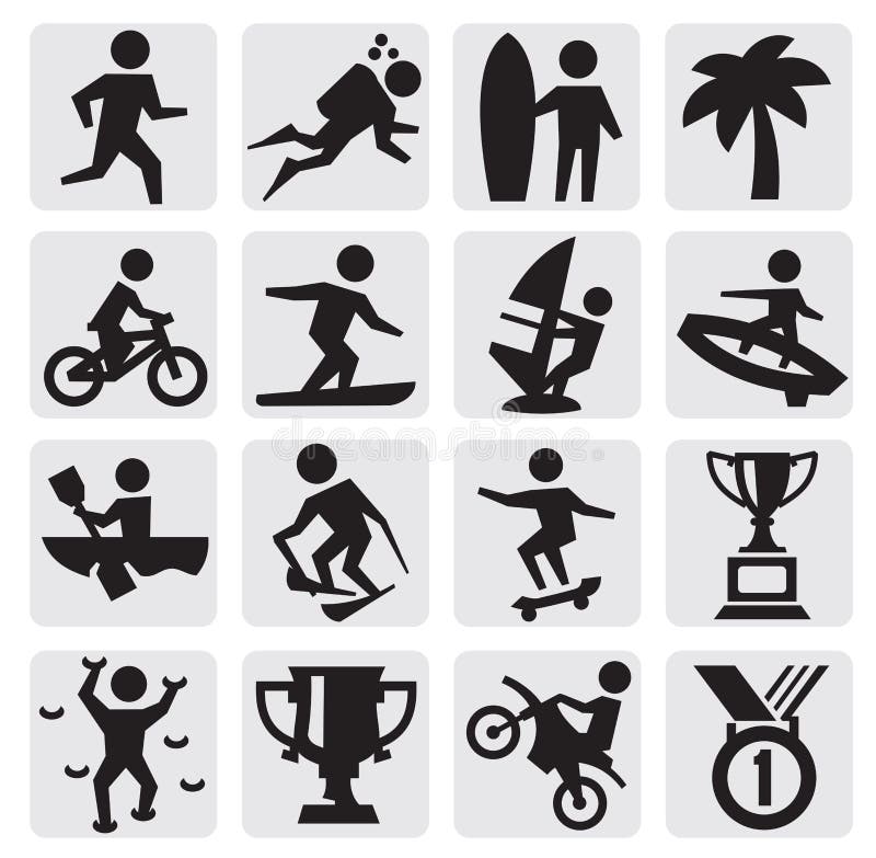 Extreme sports icon stock vector. Illustration of deep - 26567607