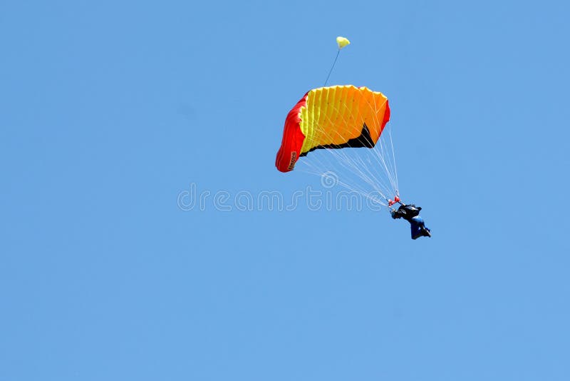 Extreme Sports. Parachuting Stock Photo - Image of freestyle, mountain ...