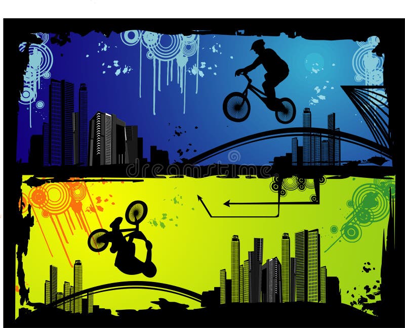 Extreme sports vector stock vector. Illustration of splash - 6273888