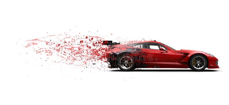 Extreme Super Sports Car - Paint Dissolving Effect FX Stock ...