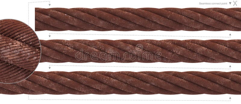 Extreme Thick Rust Cable Seamless Wire Rope Stock Photo - Image of ...