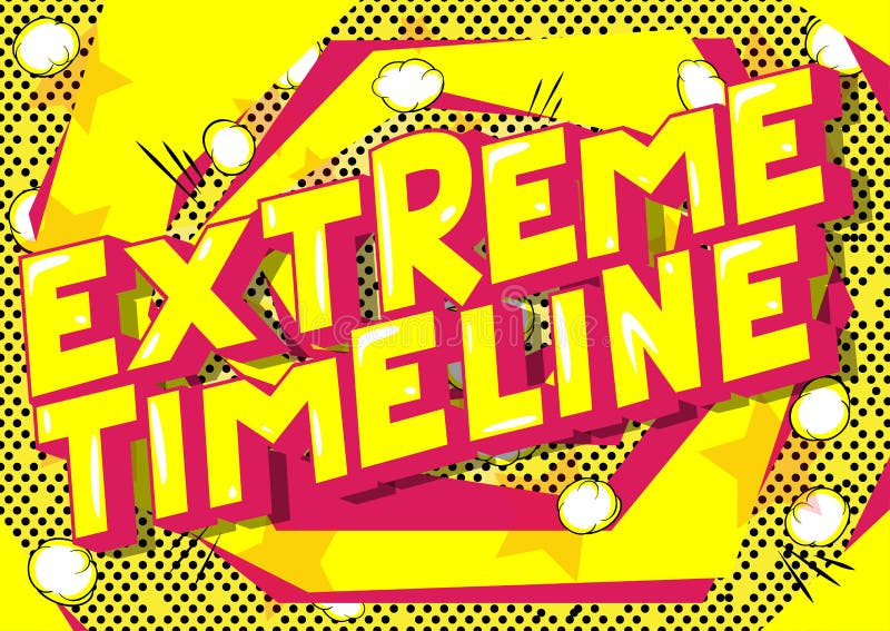 Timeline - Comic Book Style Words Stock Vector - Illustration of ...