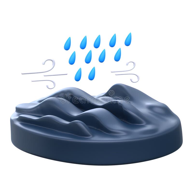 Extreme Weather 3D Icon stock illustration. Illustration of dangerous ...